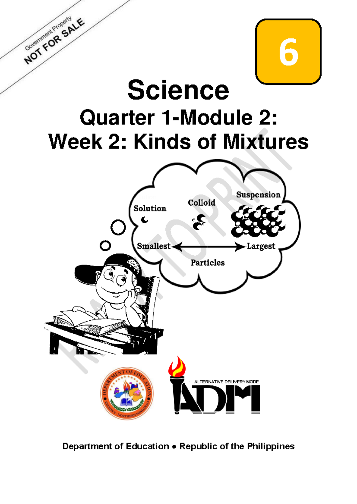 Sci6 Q1 Mod2 Kinds Of Mixtures v5 - Science Quarter 1-Module 2: Week 2 ...