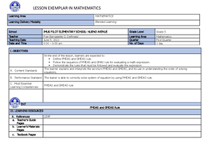 Performance Task 8th Grade Math