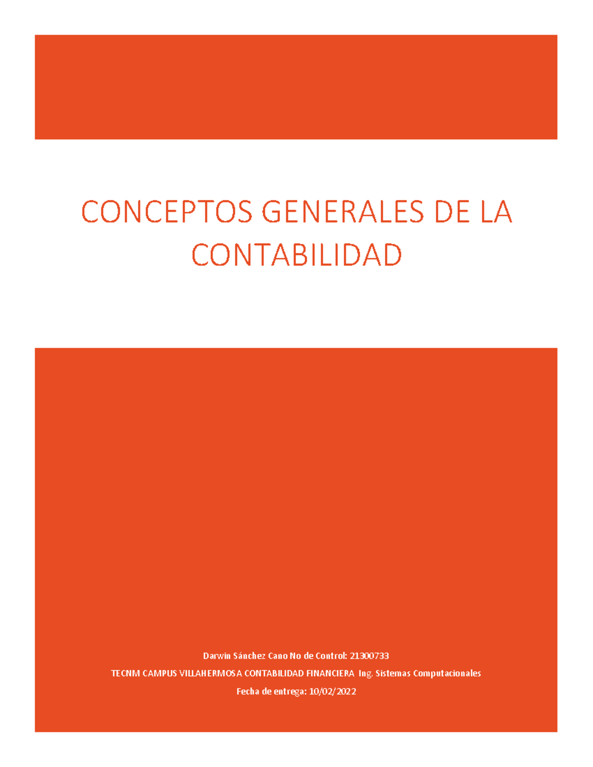 Conceptos Generales de la Contabilidad - Darwin Sánchez Cano No de ...