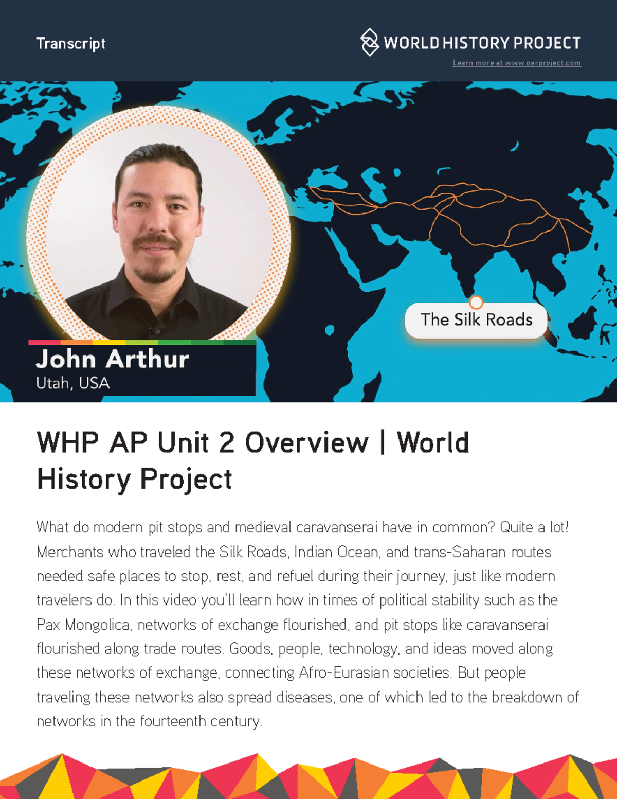 WHP-AP Unit 2 Overview Transcript - WHP AP Unit 2 Overview | World ...