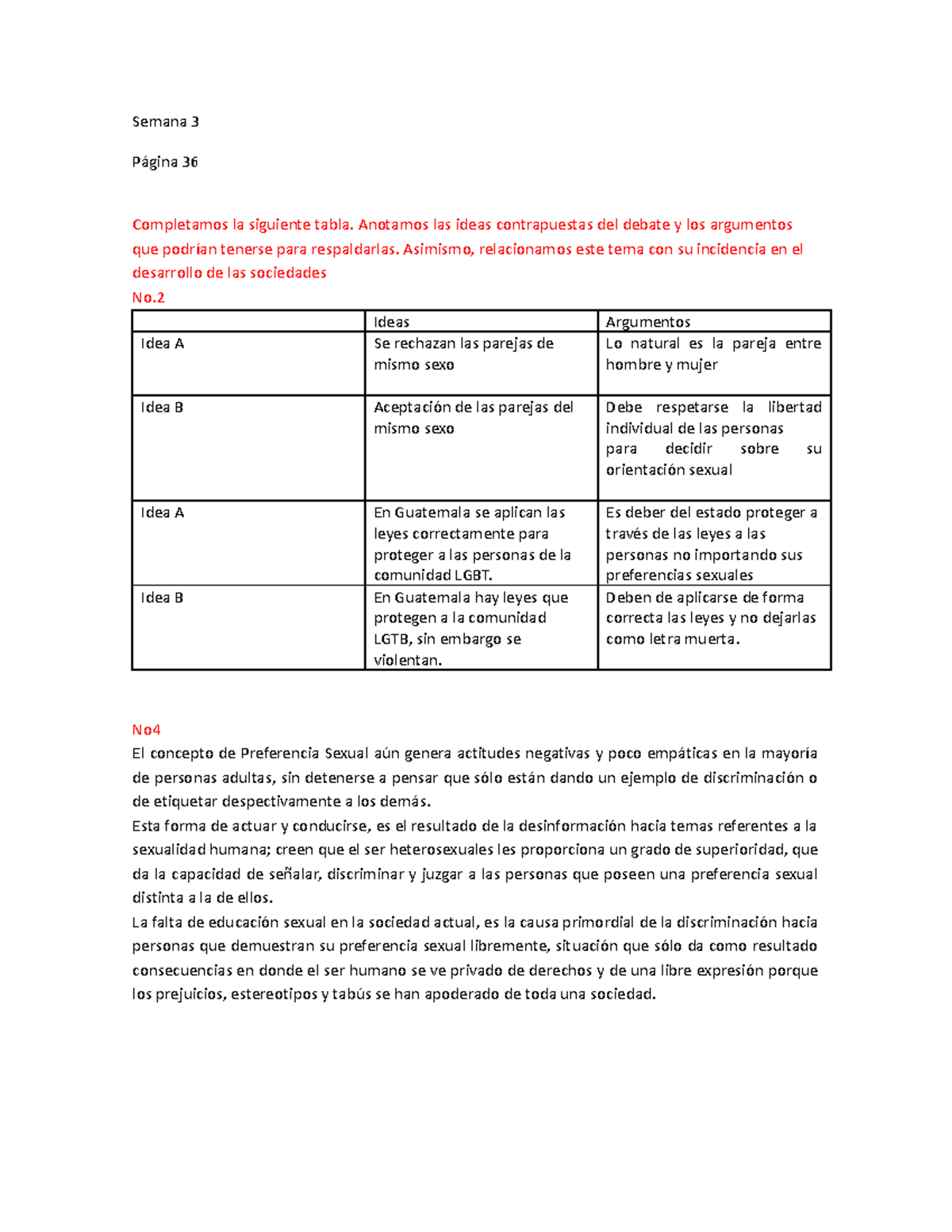 Semana 3 - Apuntes - Semana 3 Página 36 Completamos la siguiente tabla ...