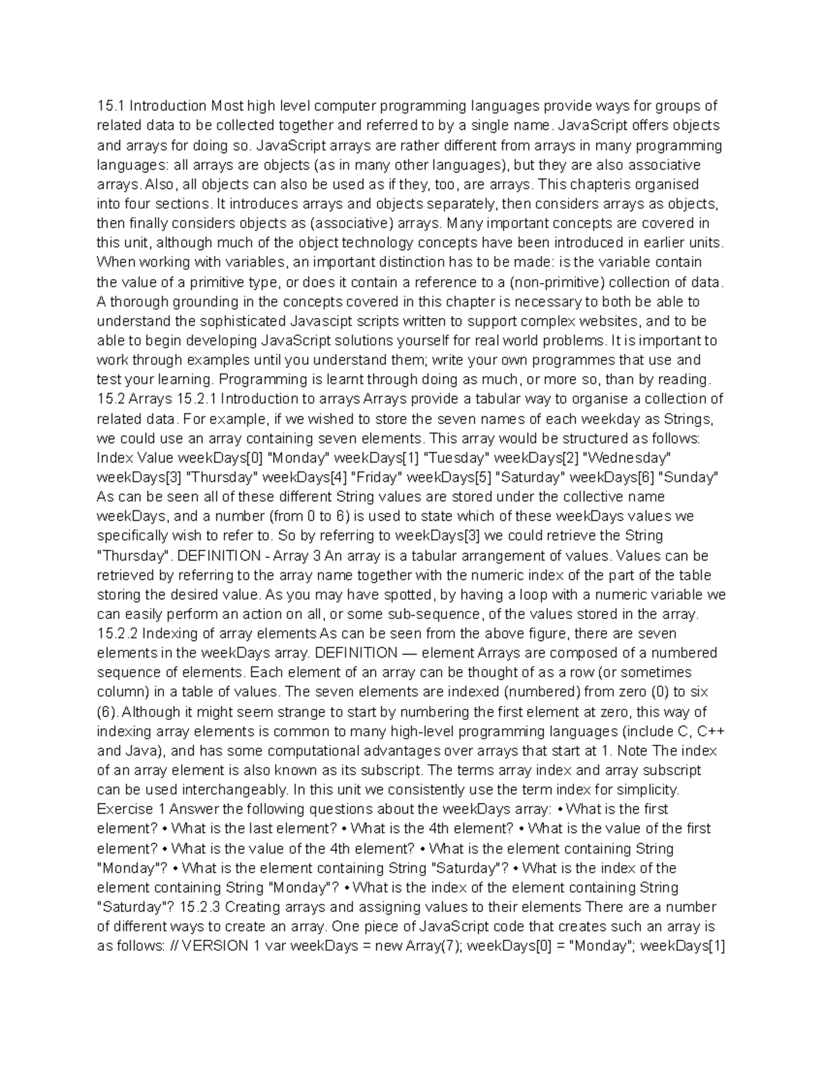 Web Development 56 - 15 Introduction Most high level computer ...