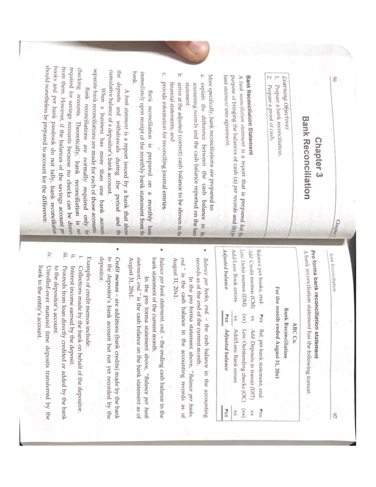 Chapter-3 - Nxnz - 96 Bank Reconciliation 97 Chapter 3 Pro forma bank ...