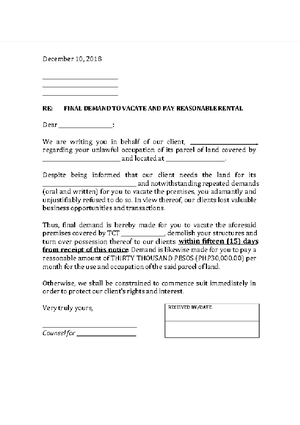 Sample Complaint-Affidavit for Unjust Vexation - Republic of the ...