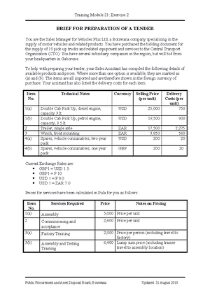 Sample Questions L3 Module 2 - L3M2 Sample Questions April 2020 CIPS ...