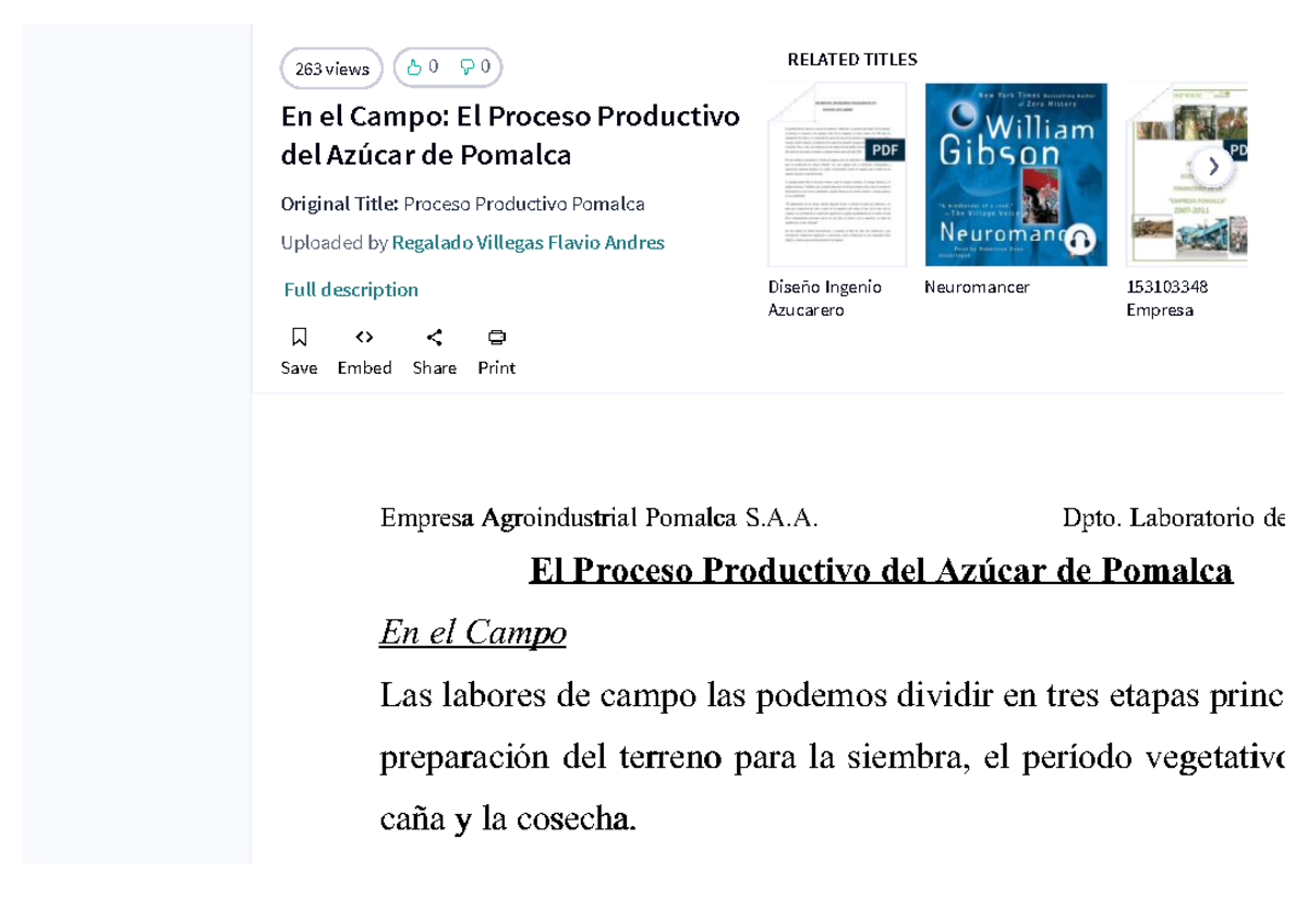 Dlscrib Agroindustrial Pomalca - En el Campo: El Proceso Productivo del ...