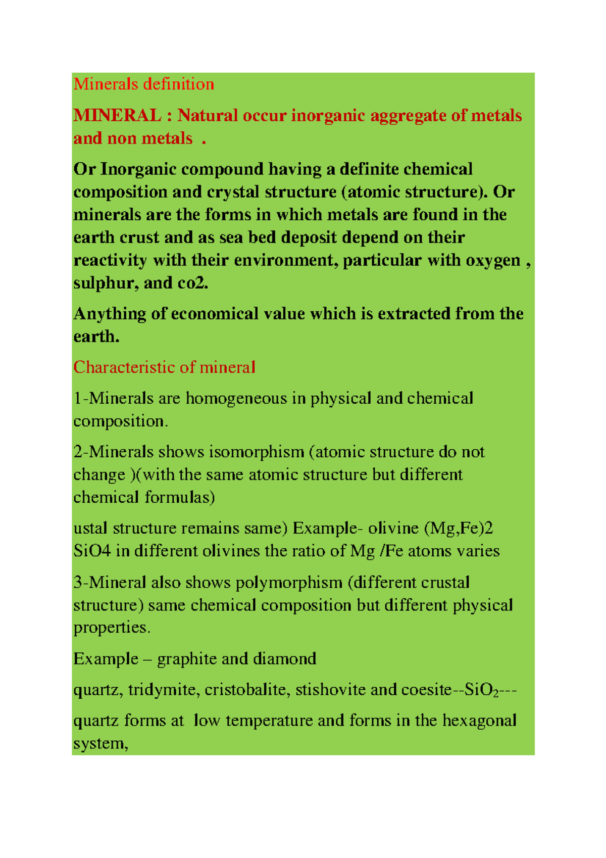 Mineral Engineering - Complete notes for from basic to advanced for ...