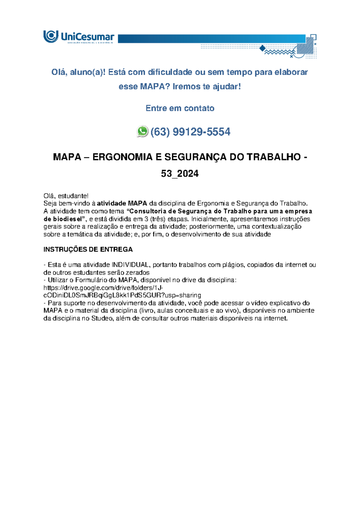 3.A) Qual é o valor do Índice de Bulbo Úmido Termômetro de Globo (IBUTG ...