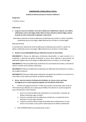 Comprensión y Redacción de Textos I - UTP - Studocu