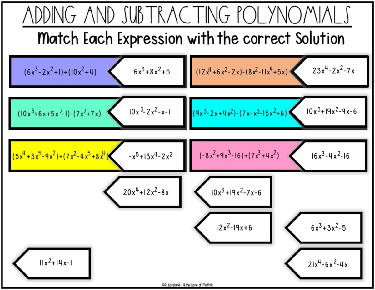 Copy of 3.1 Adding and Subtracting Polynomials - ADDING AND SUBTRAC ...