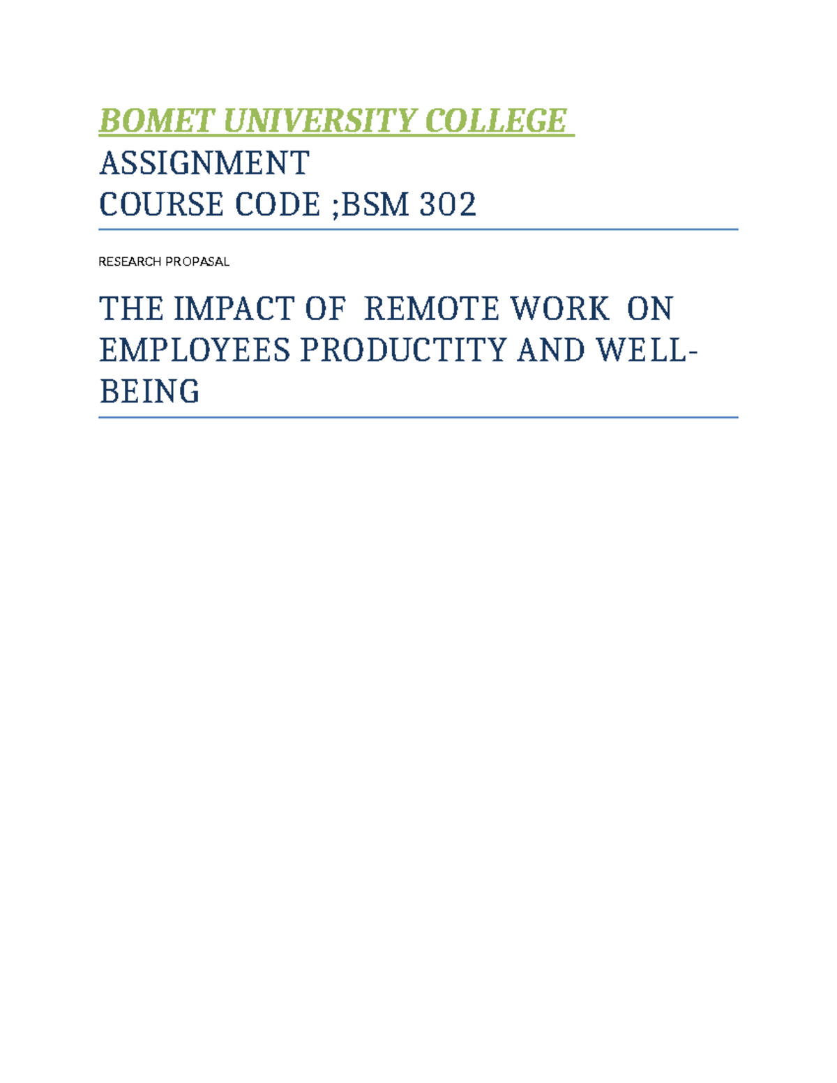 Bomet University College - Human Growth and Development - BOMET ...