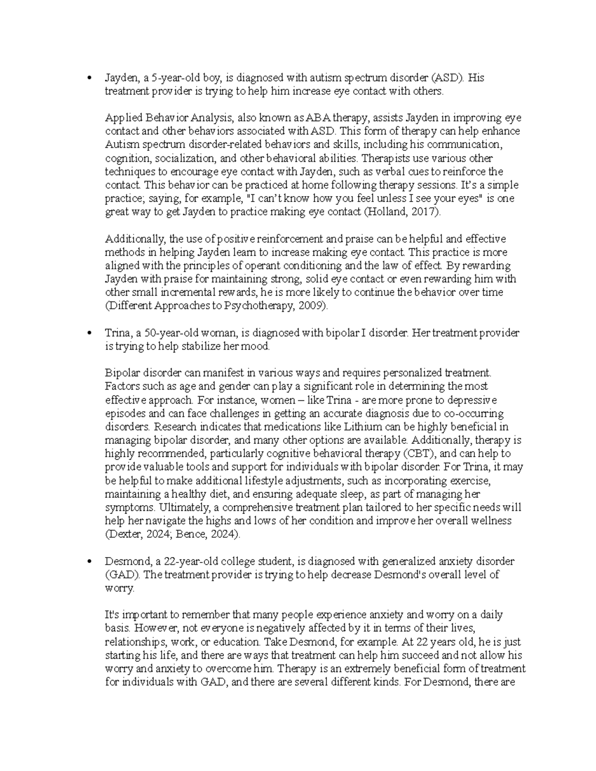 Module 5 Discussion - Jayden, a 5-year-old boy, is diagnosed with ...