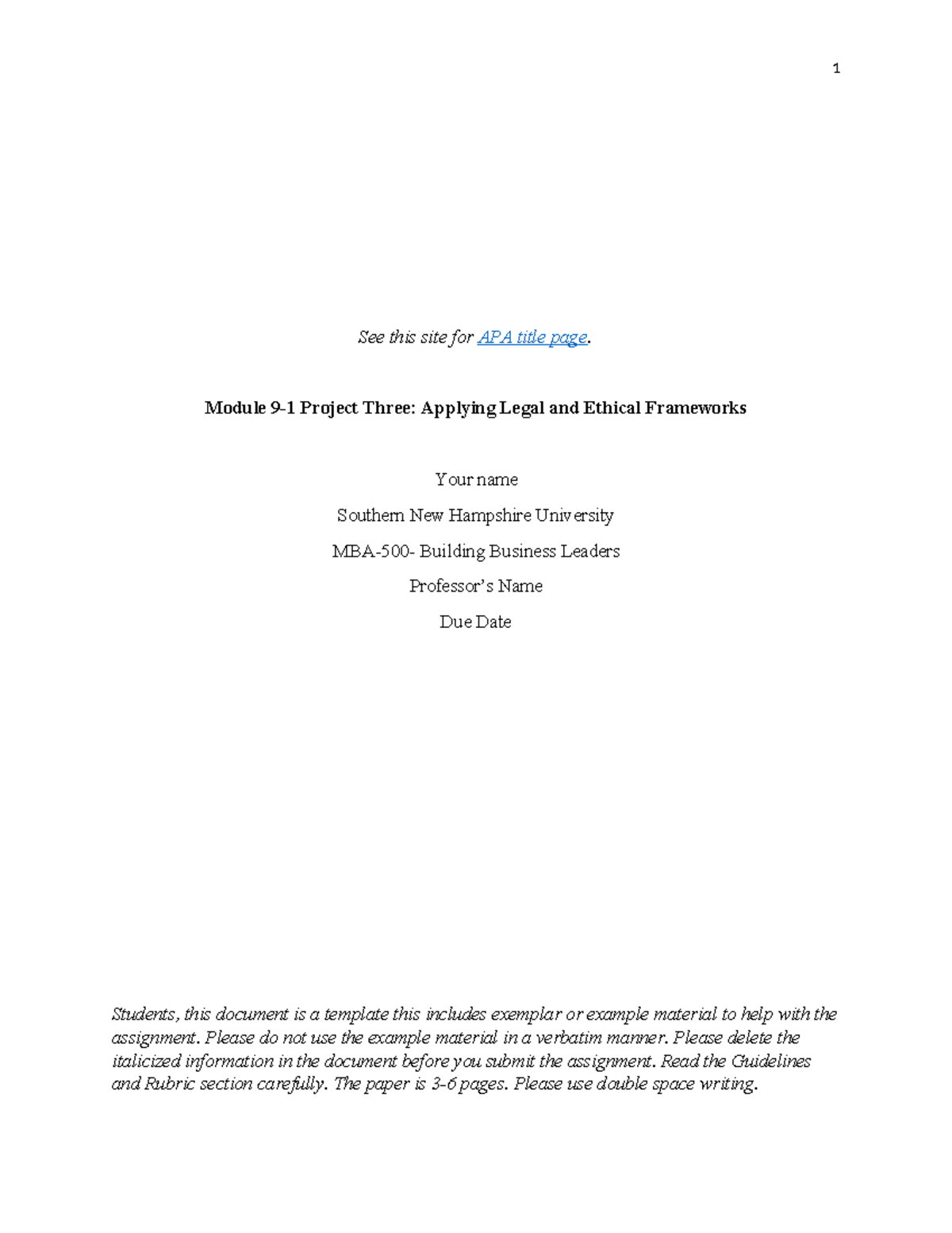 Module 9 - Project Three Template and Exemplar v2 - See this site for ...