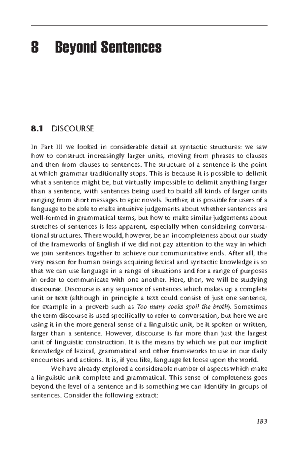 Ballard - The Frameworks of English 183-212 - 183 8 Beyond Sentences 8 ...