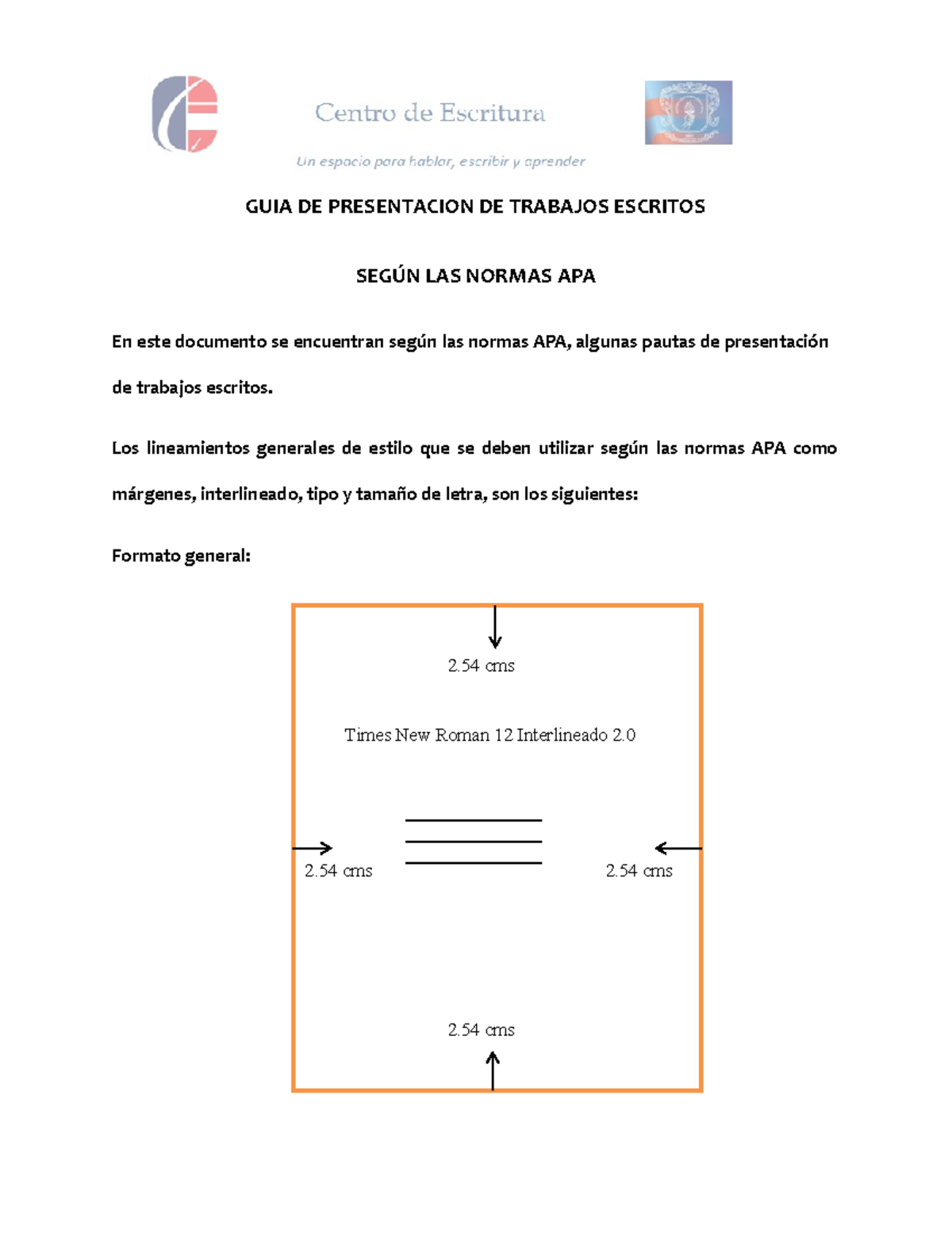 Normas apa - muy bn - 2 cms Times New Roman 12 Interlineado 2. 2 cms 2 ...