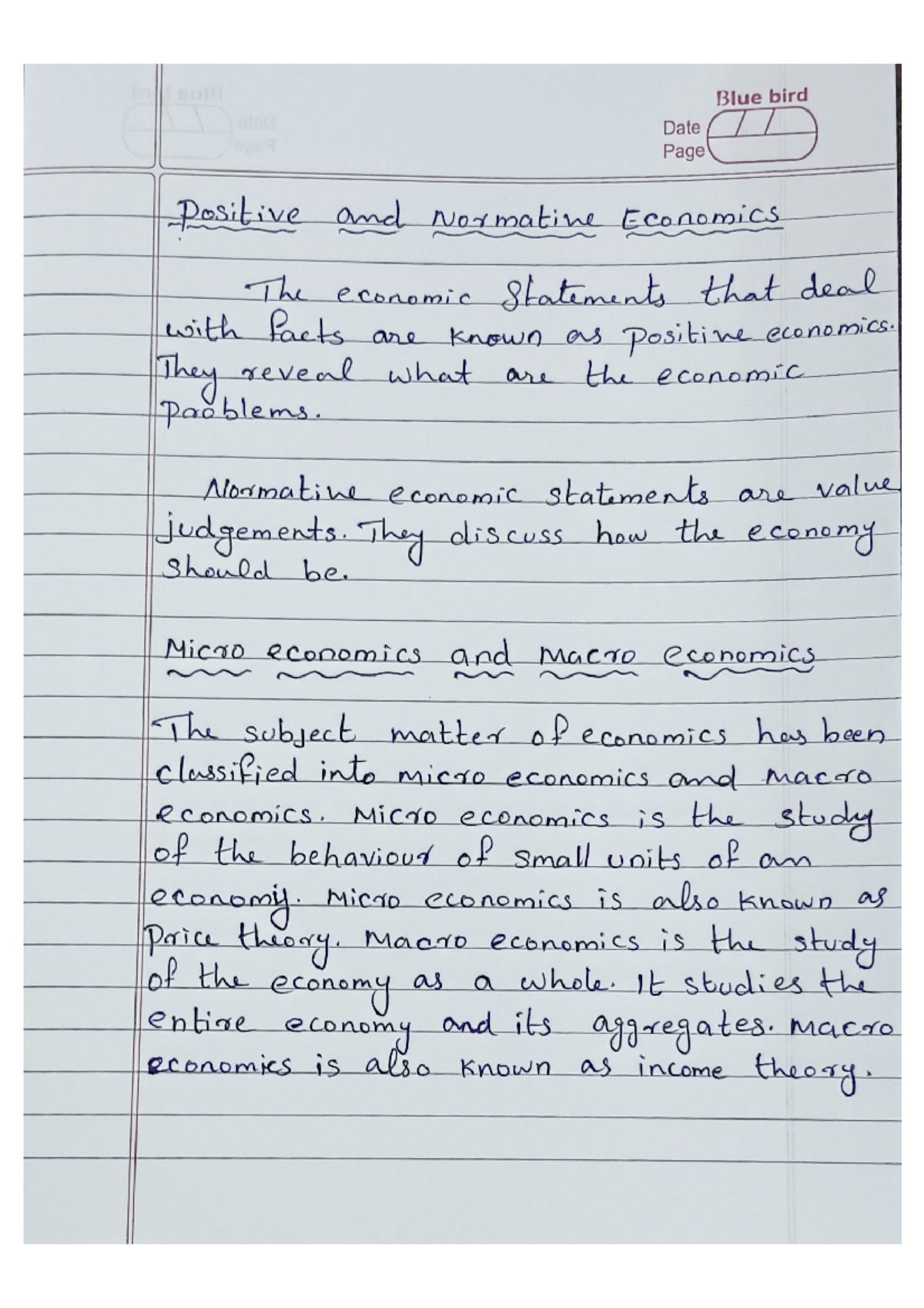 Plus Two Economic Notes - Micro Economies - Studocu