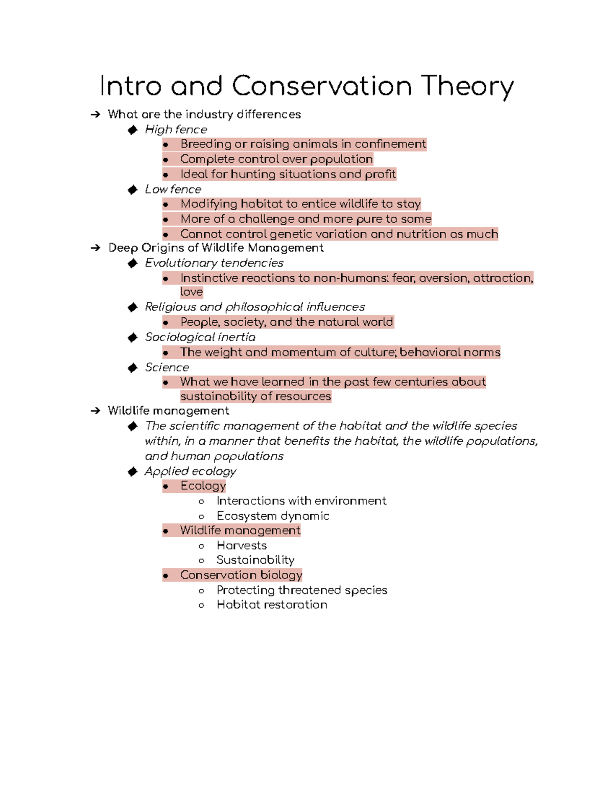 Intro and Conservation Theory - When we see land as a community to ...