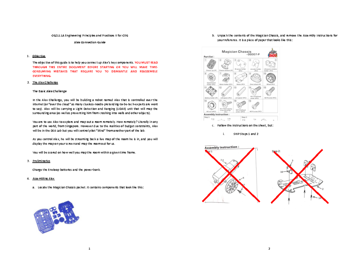 Alex Assembly Guide - practice notes - CG2111A Engineering Principles ...