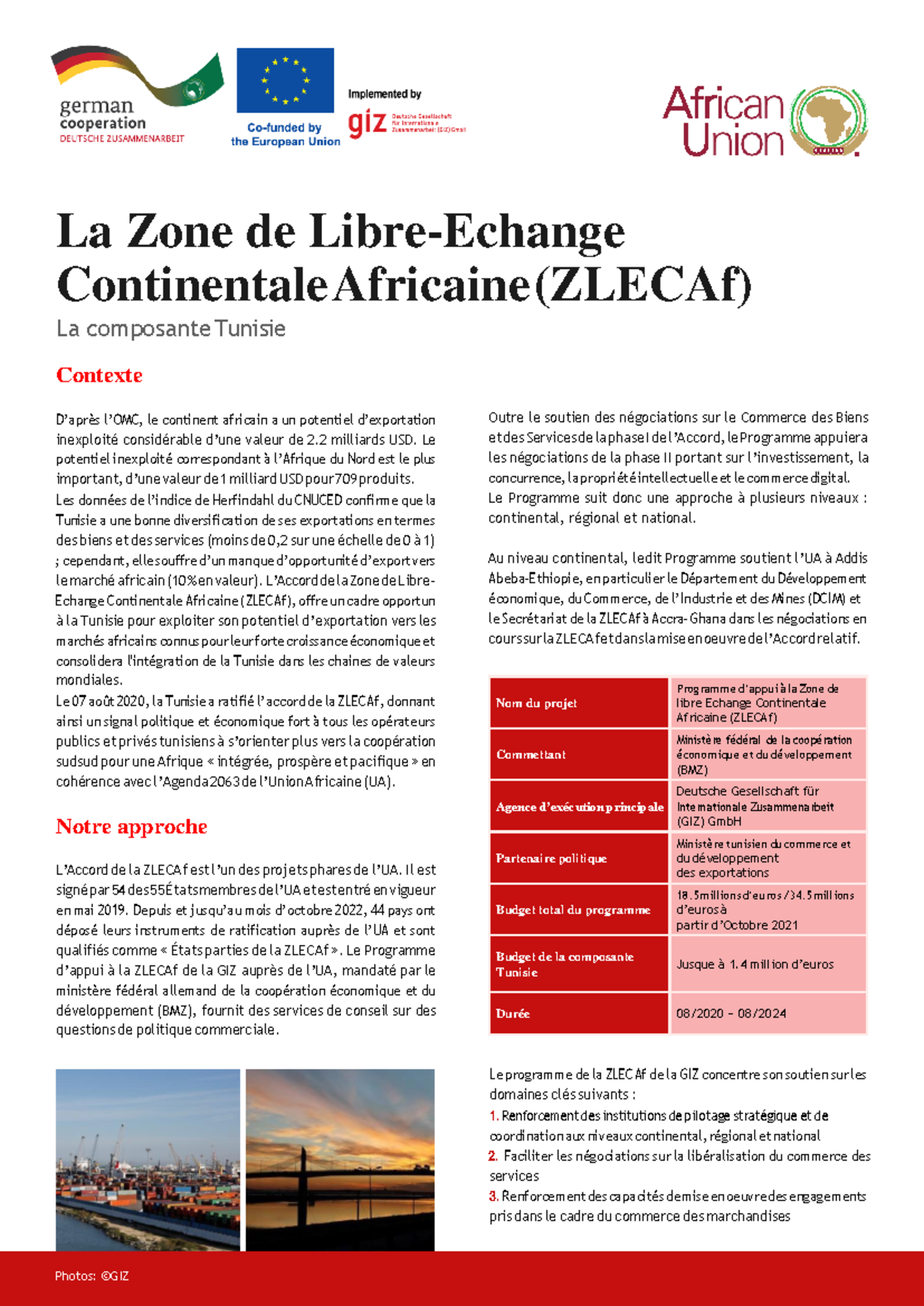 Tunisie dans Zlecaf - zone de libre echanges - La Zone de Libre-Echange Continentale Africaine ...