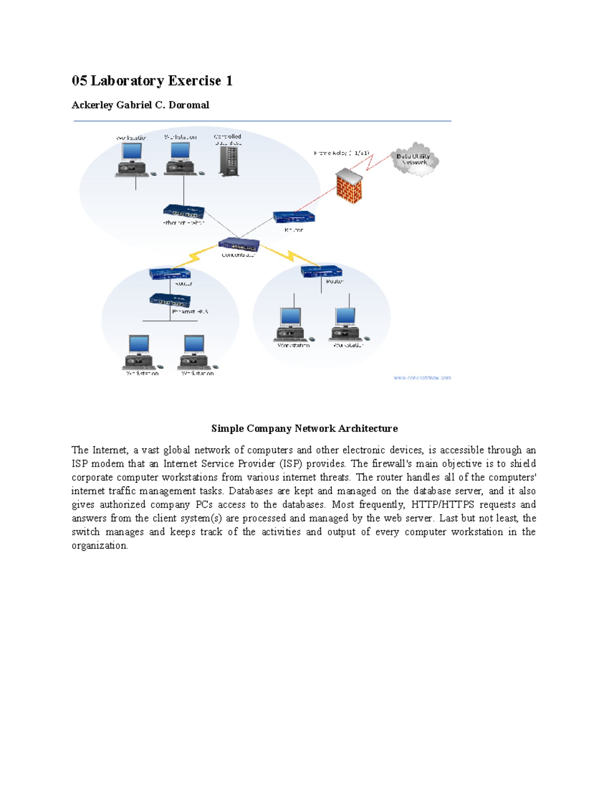 05 Laboratory Exercise 1 Doromal - 05 Laboratory Exercise 1 Ackerley ...