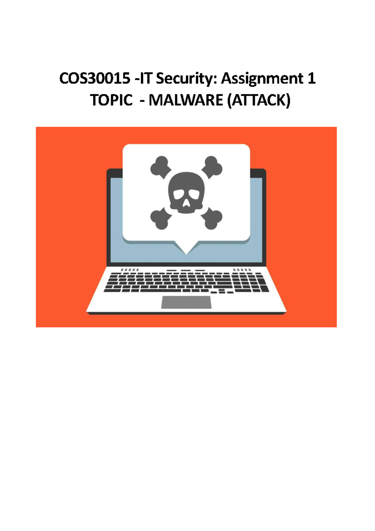 IT Security Researh Report - COS30015 -IT Security: Assignment 1 TOPIC ...