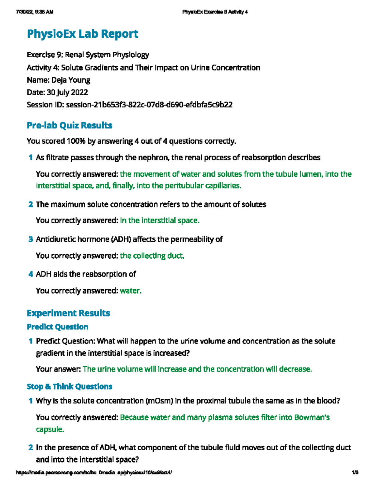 Physio Ex Lab 19 - lab - BIOL2001C - Studocu