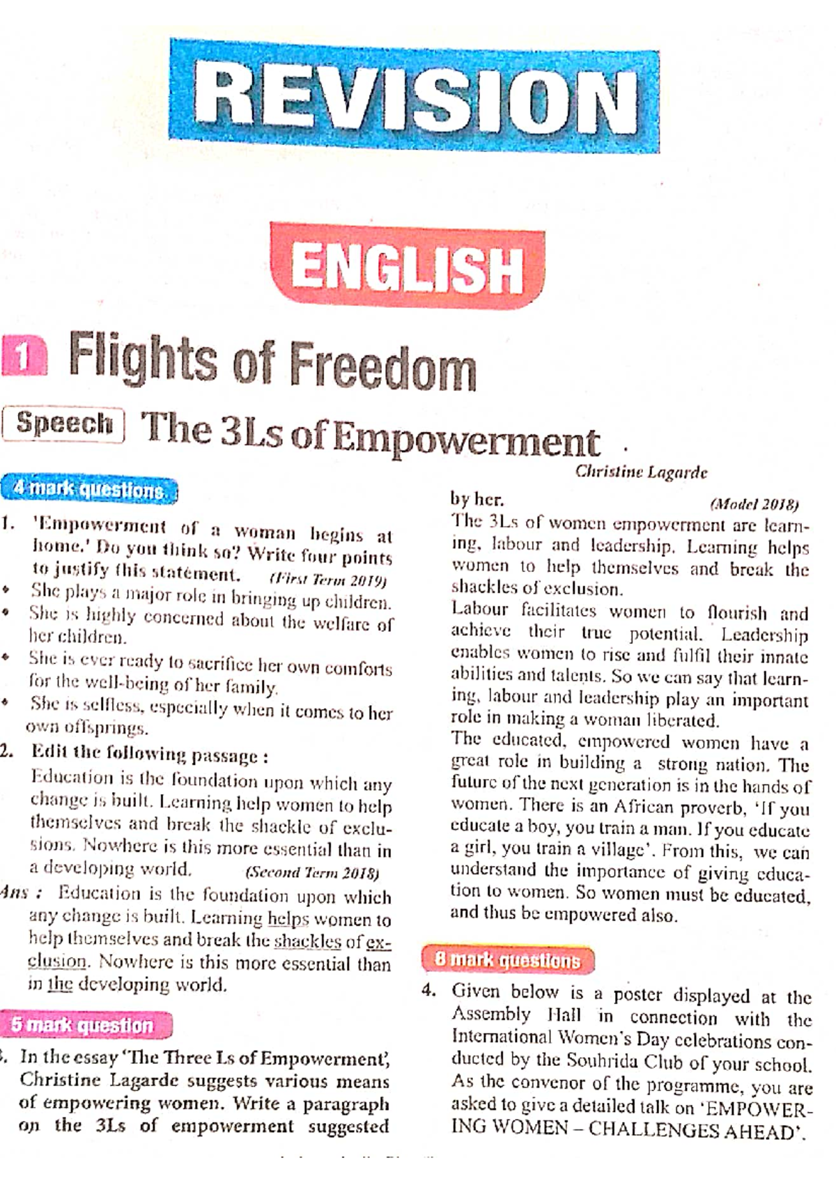 +2 English Revision Notes - Plus two science - Studocu