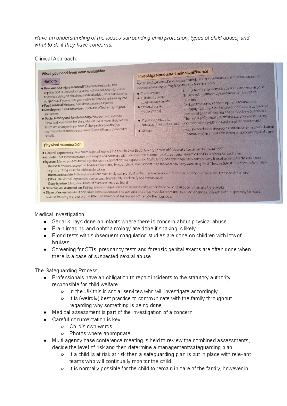 Child Abuse Neglect - Lecture notes Year 4 Paediatrics - Have an ...