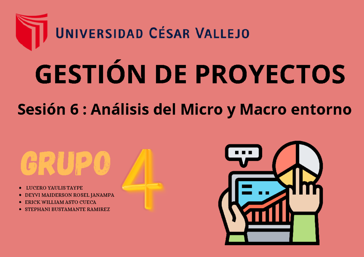 Tarea 6 micro y macro entorno - GESTIÓN DE PROYECTOS Sesión 6 : Análisis del Micro y Macro ...