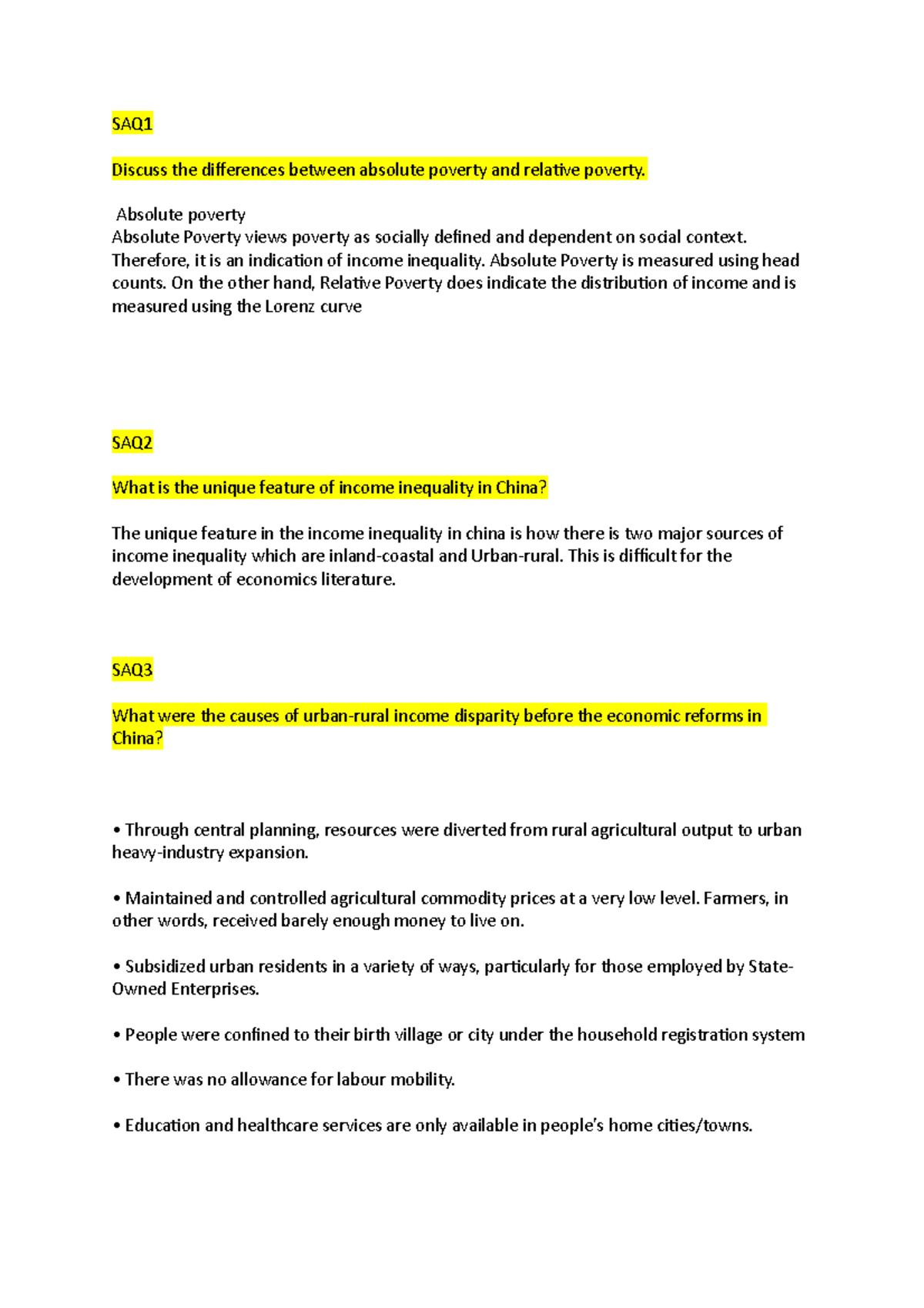 Week 6 - These are the weekly tutorial questions answers for ECX2630 ...