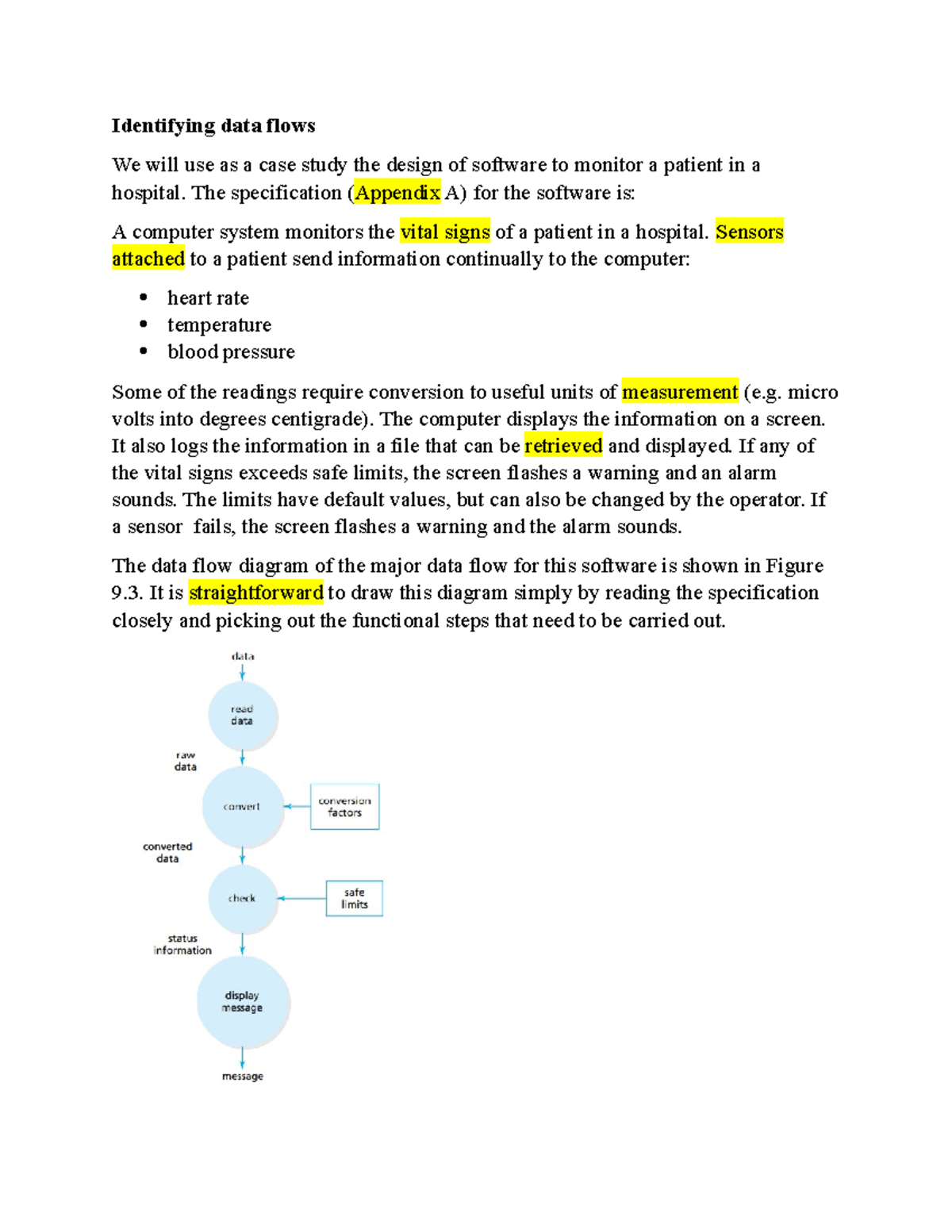 Identifying data flows - The specification (Appendix A) for the ...