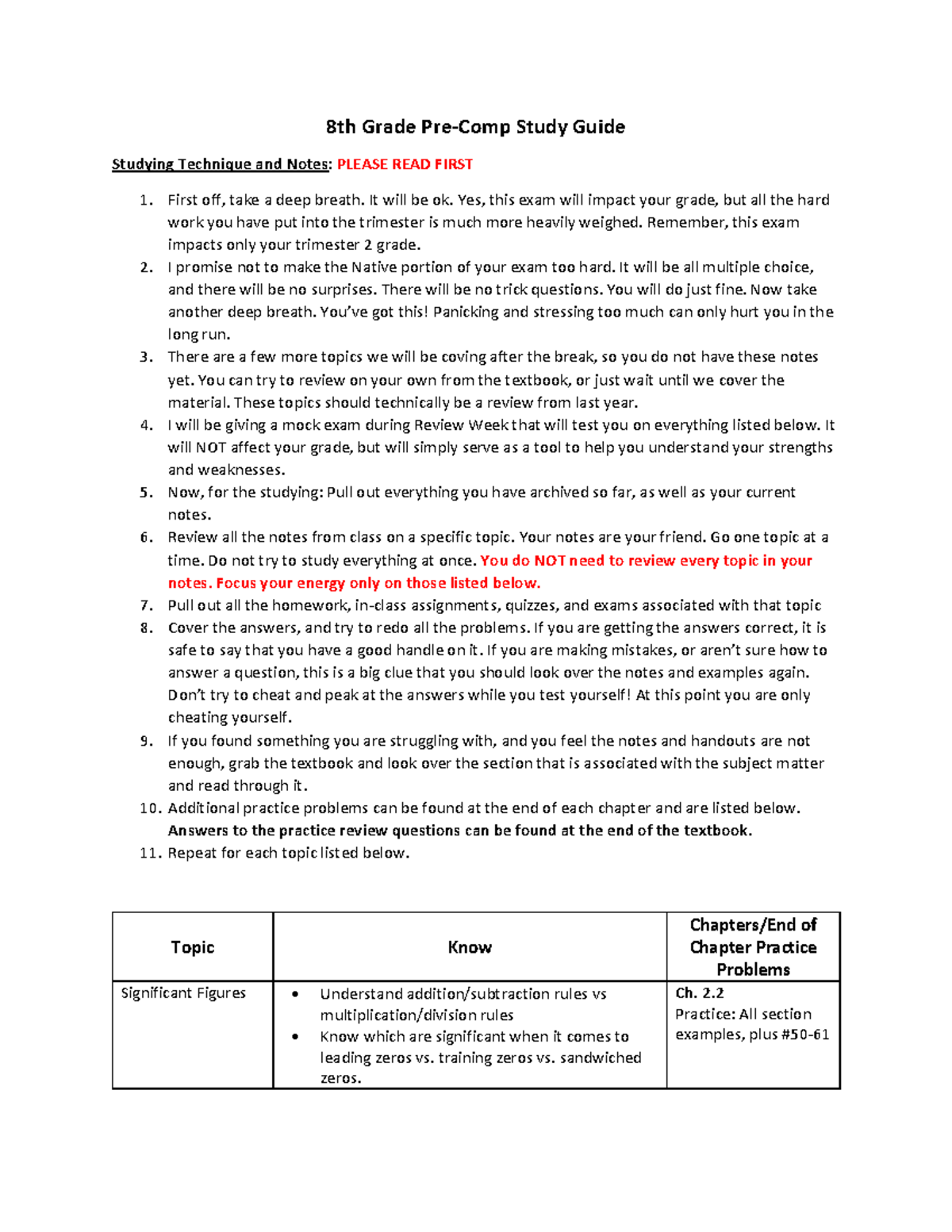 8th+Grade+Pre-Comp+Study+Guide - 8th Grade Pre-Comp Study Guide ...