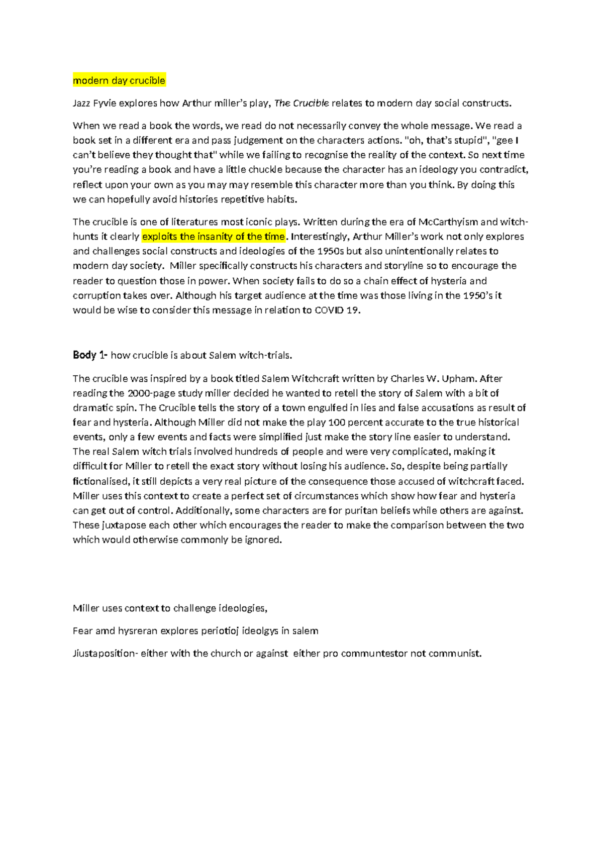 English 2023[80] - 0jnkd - modern day crucible Jazz Fyvie explores how ...