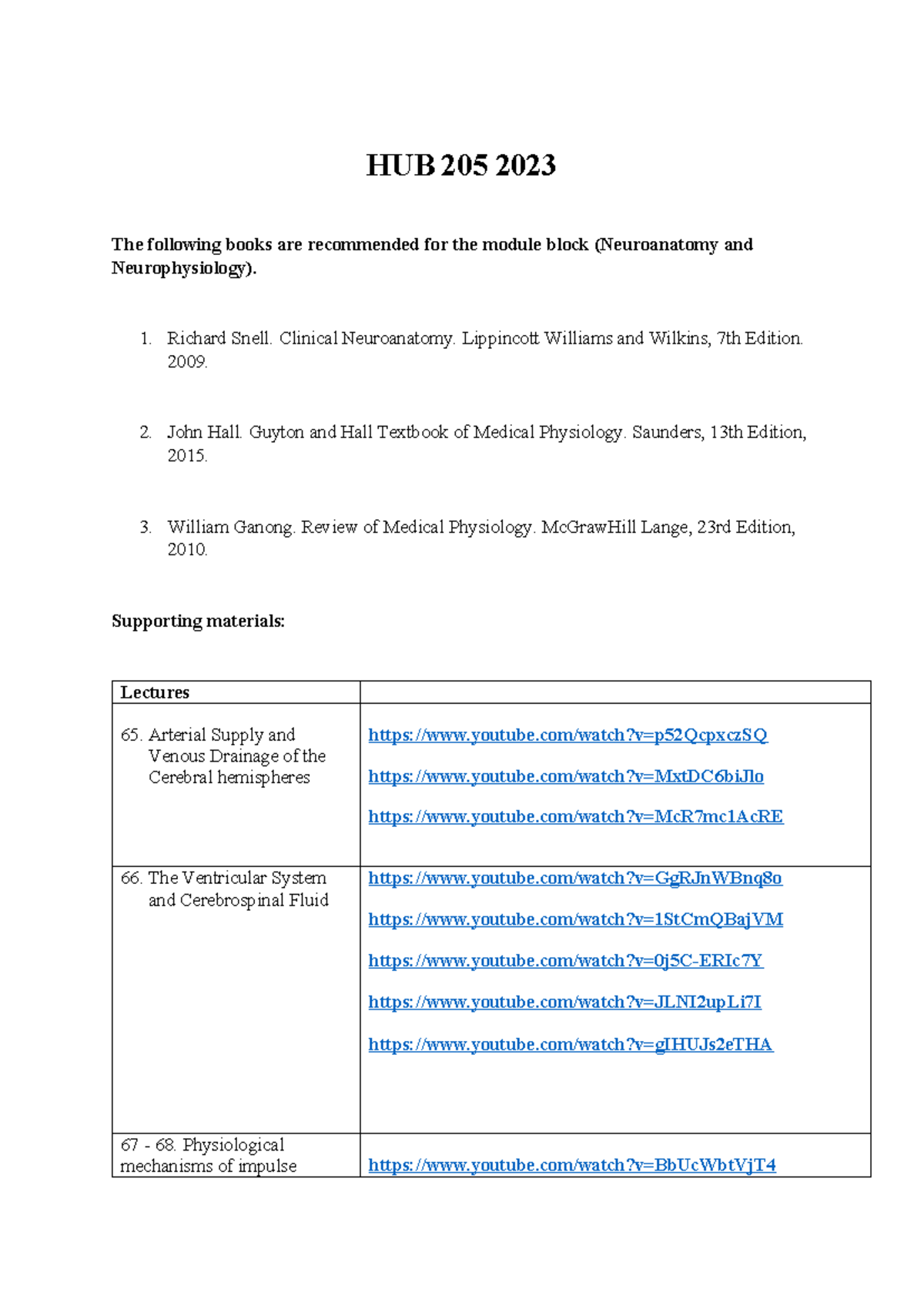 HUB 205 2023 Study guide - Dr Mbonile - HUB 205 2023 The following ...