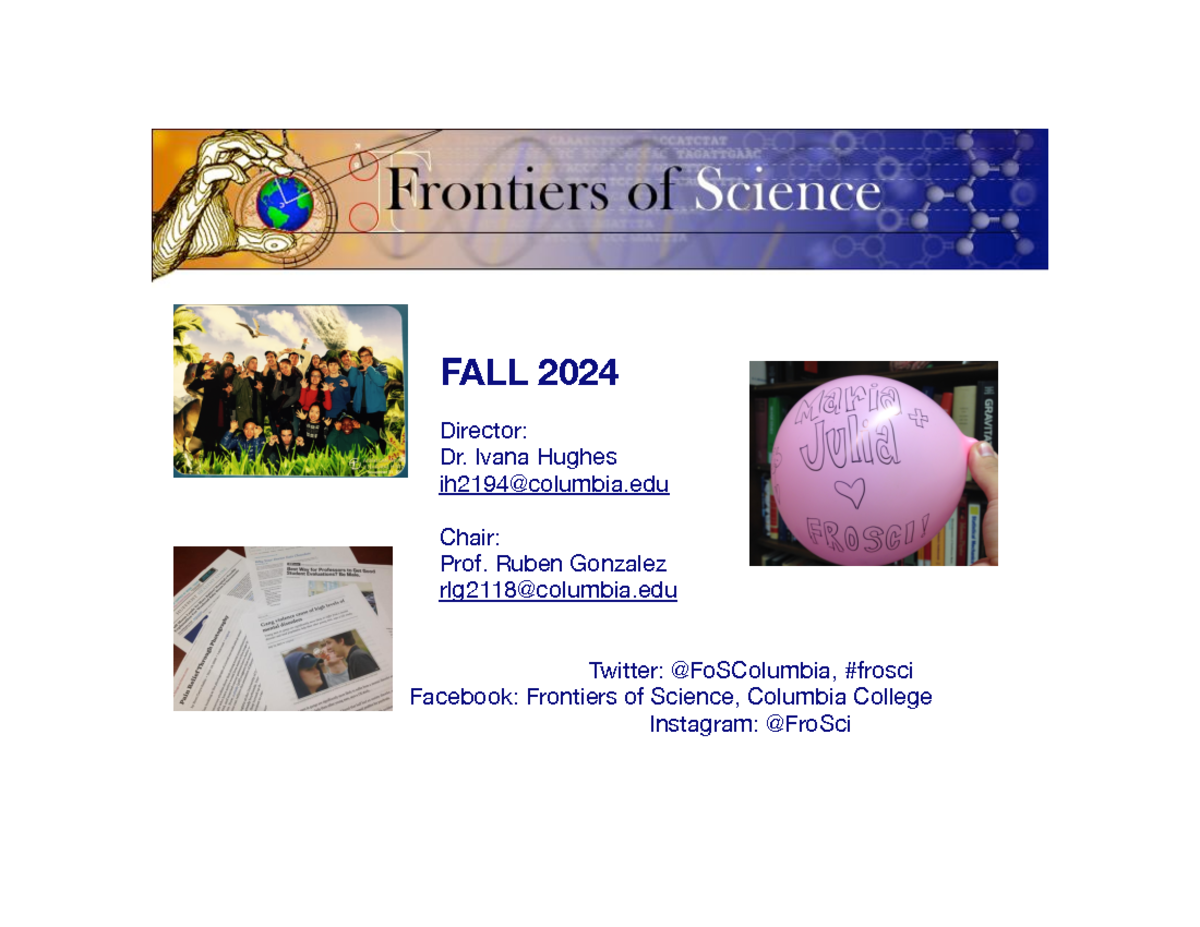 MB1 Lecture Slides Fall2024 - ! ####### FALL 2024 Director: Dr. Ivana Hughes ih2194@columbia ...