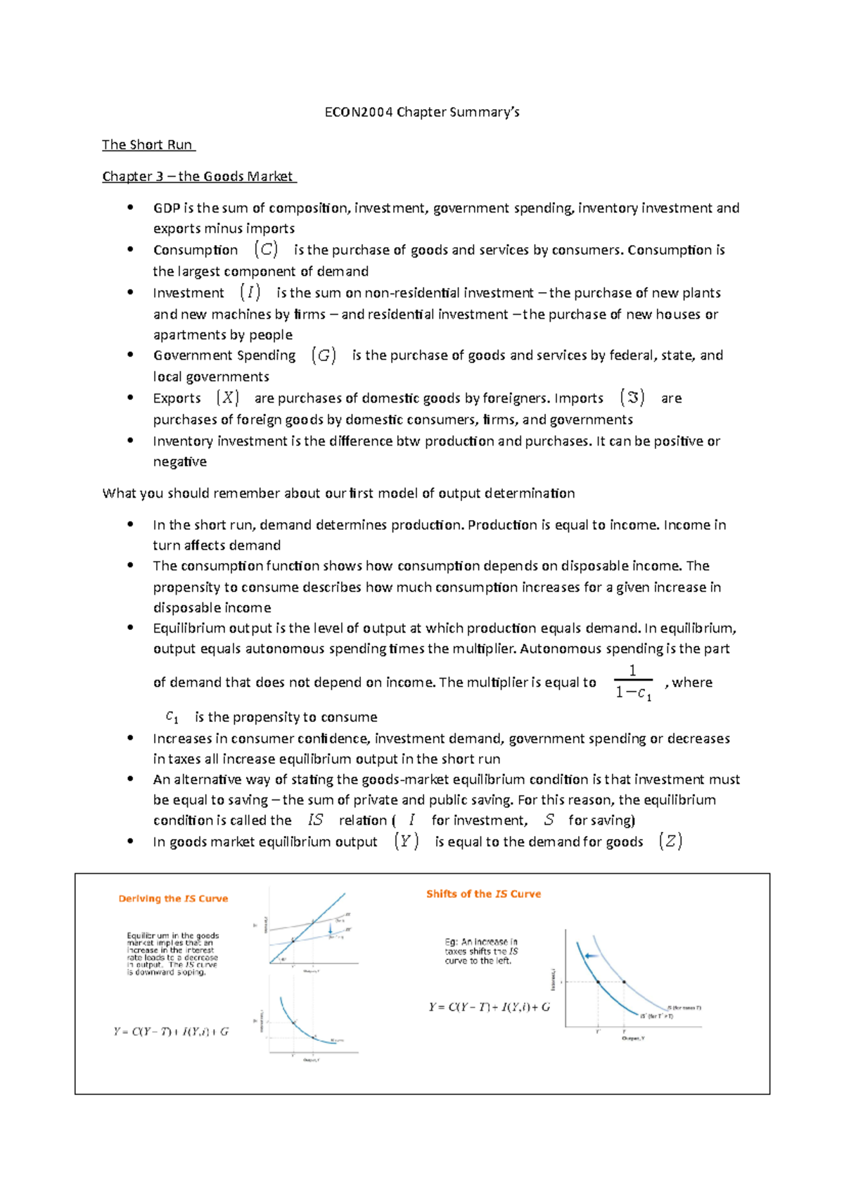 ECON2004 course summary's - ECON204 - MQ - Studocu