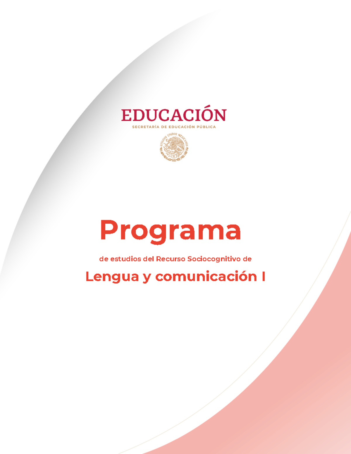 Lengua Y Comunicacion I 2C - Programa de estudios del Recurso ...