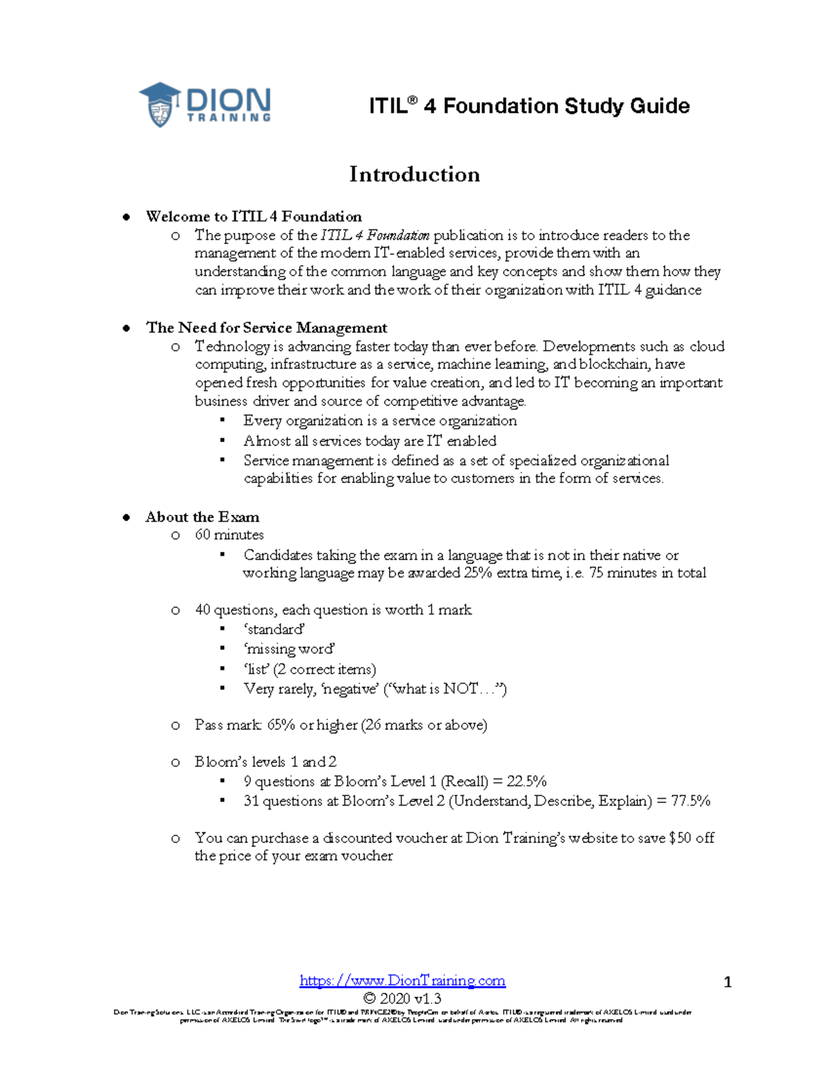 ITIL-4-Foundation-Study-Guide-v1 2 - ITIL 4 Foundation Study Guide ...