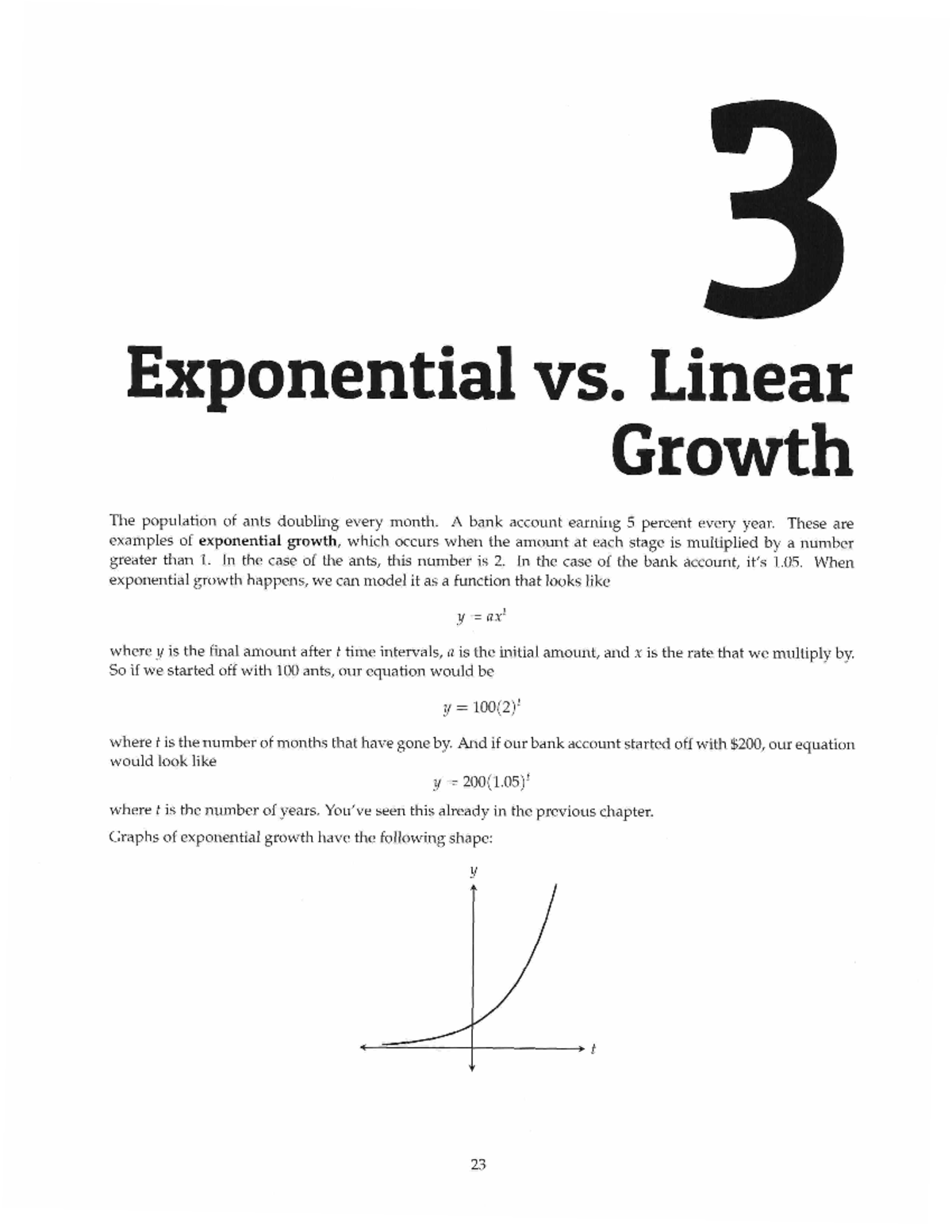 CP SAT Math - Chapter 3 - Exponential vs Linear Growth - MATH1155 - Studocu