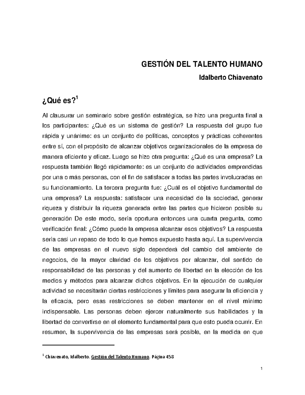 Gestión del Talento Humano - Chiavenato - GESTIÓN DEL TALENTO HUMANO ...