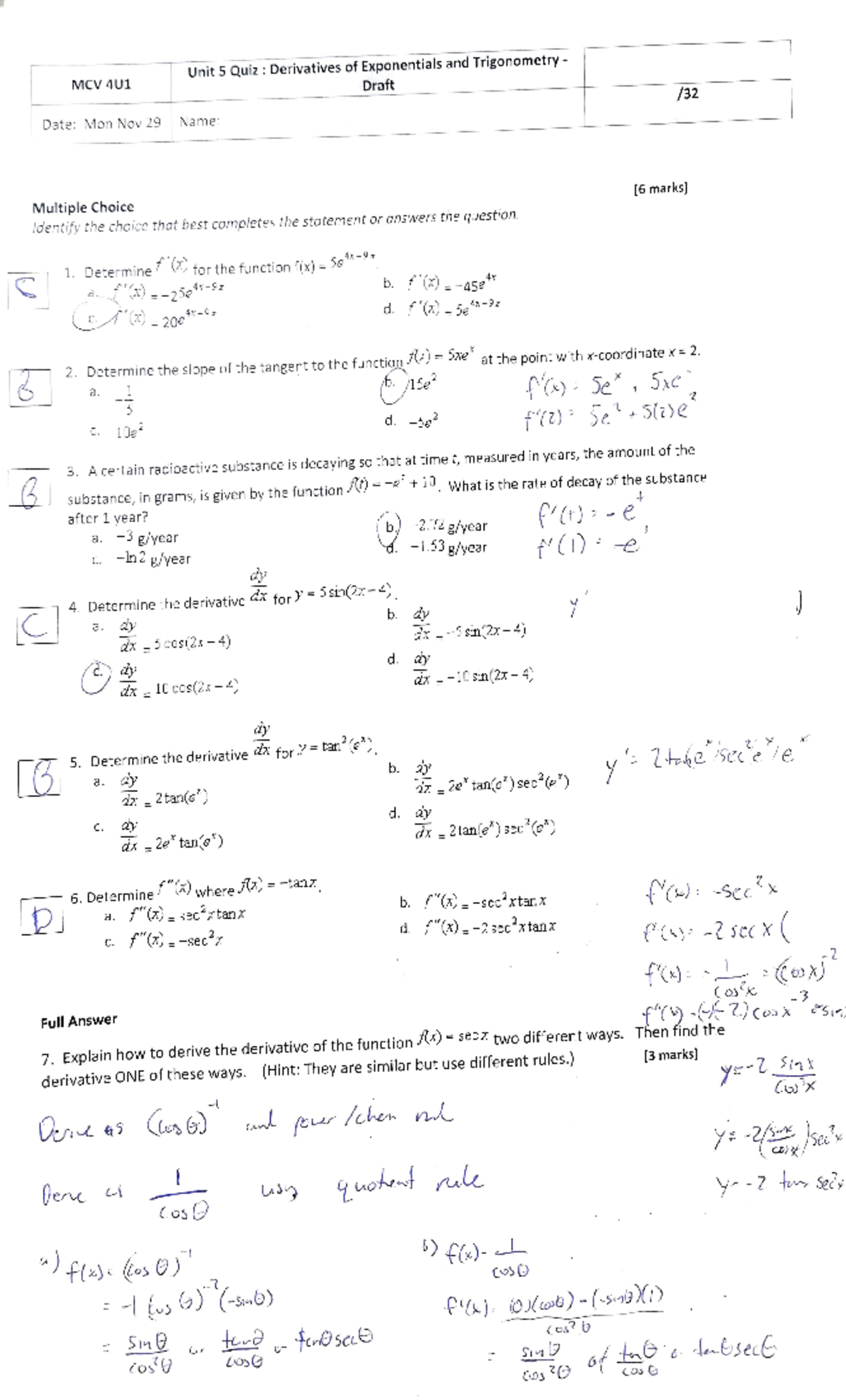Unit 3 - 4 - 20212022 - S1 - Test - Solutions - Unit 5 Quiz ...