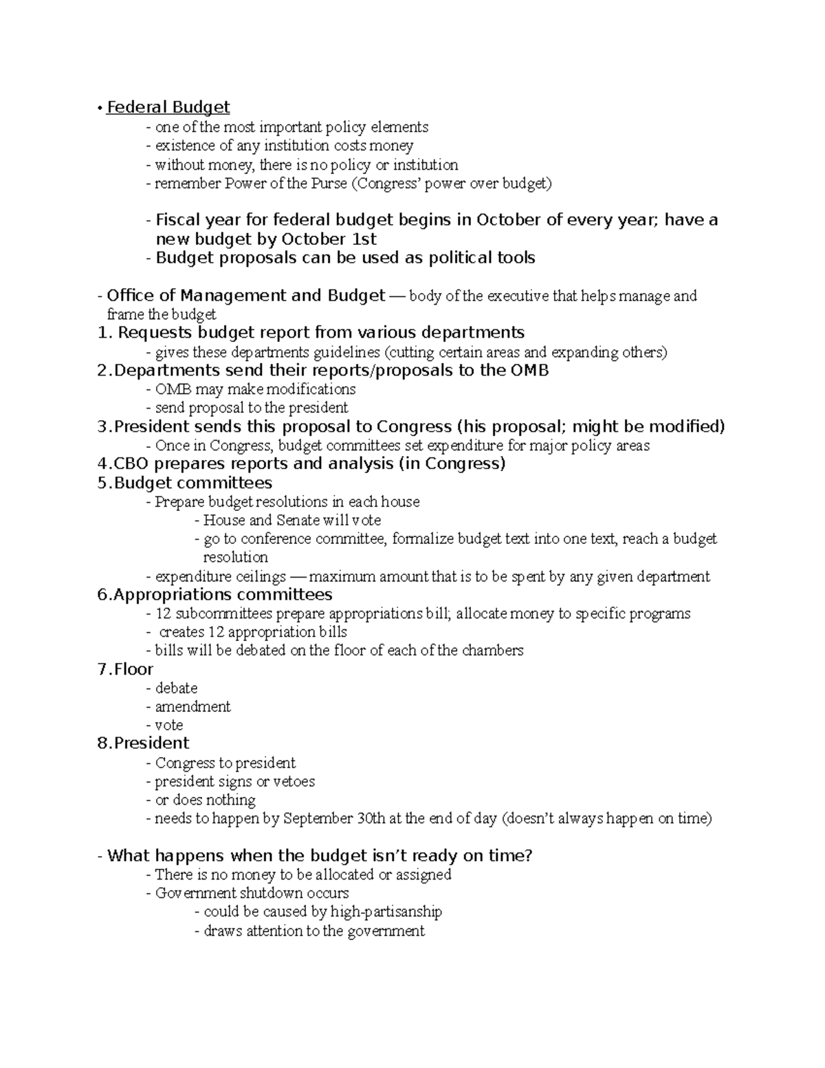 PS 101 Federal Budget - Federal Budget one of the most important policy ...