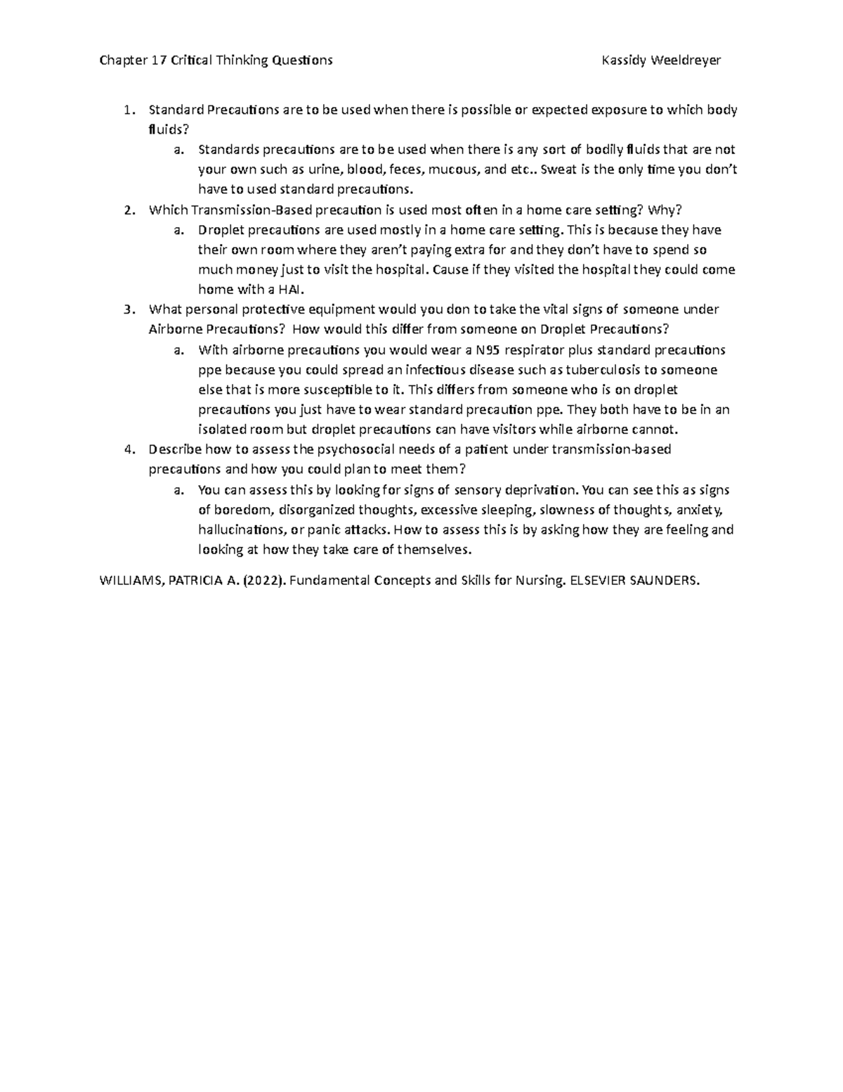 Chapter 17 Critical Thinking Questions - Chapter 17 Critical Thinking ...