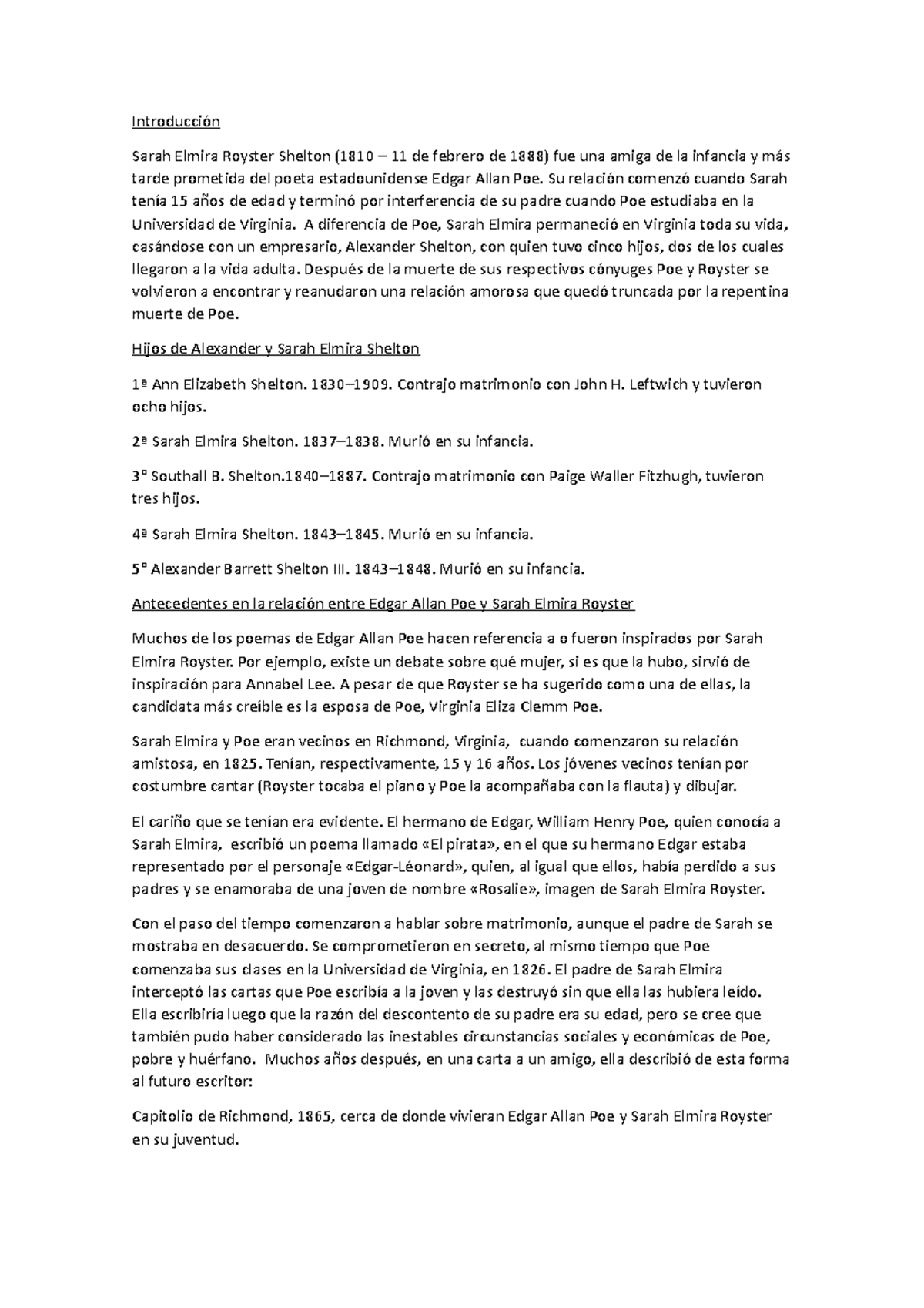 U9 19 - economia - Introducción Sarah Elmira Royster Shelton (1810 – 11 ...