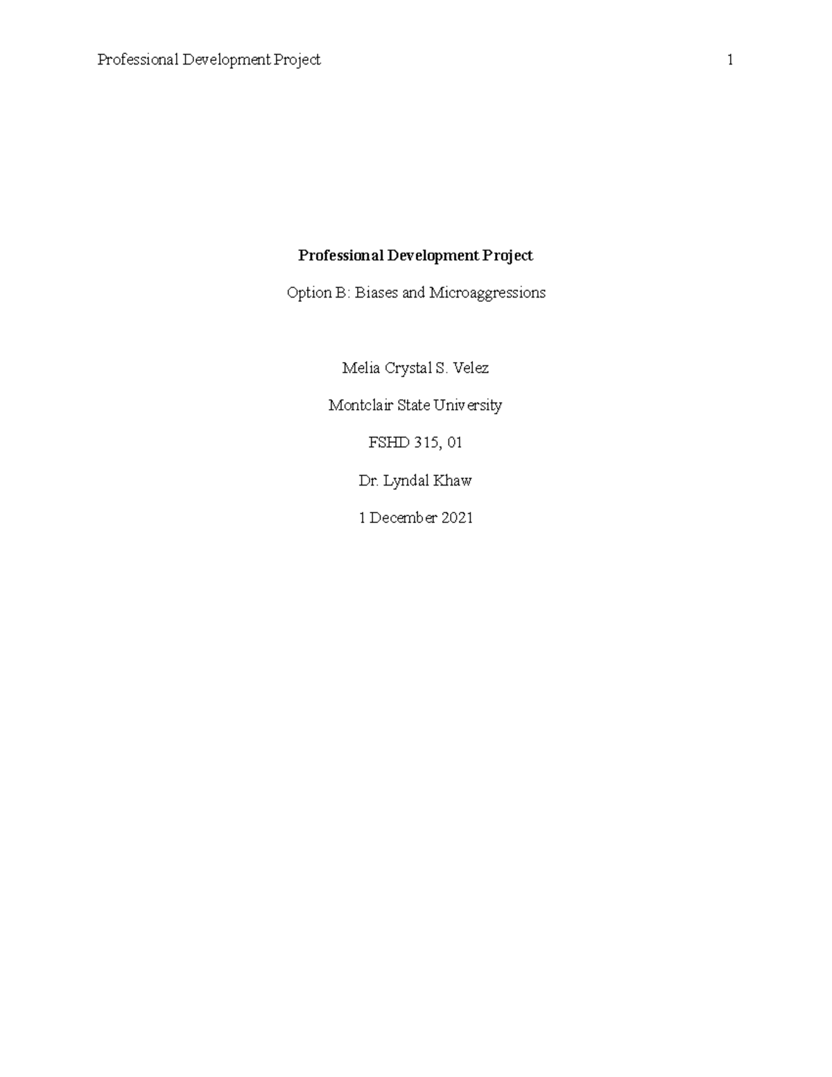 Professional Development Report-2 - Professional Development Project ...
