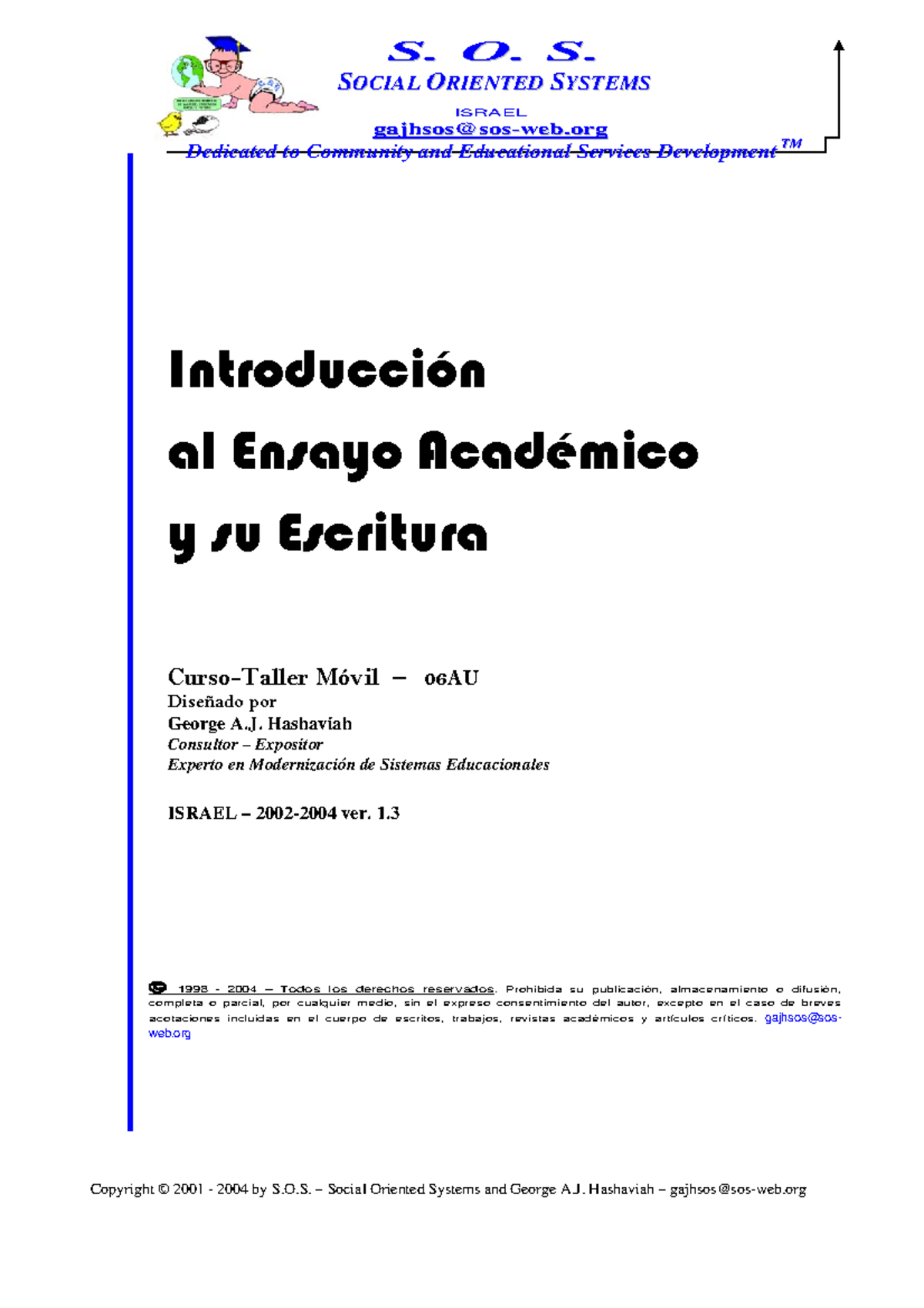 Introducción al Ensayo Academico (v - SS.. OO.. SS.. S SOOCCIIAALL ...