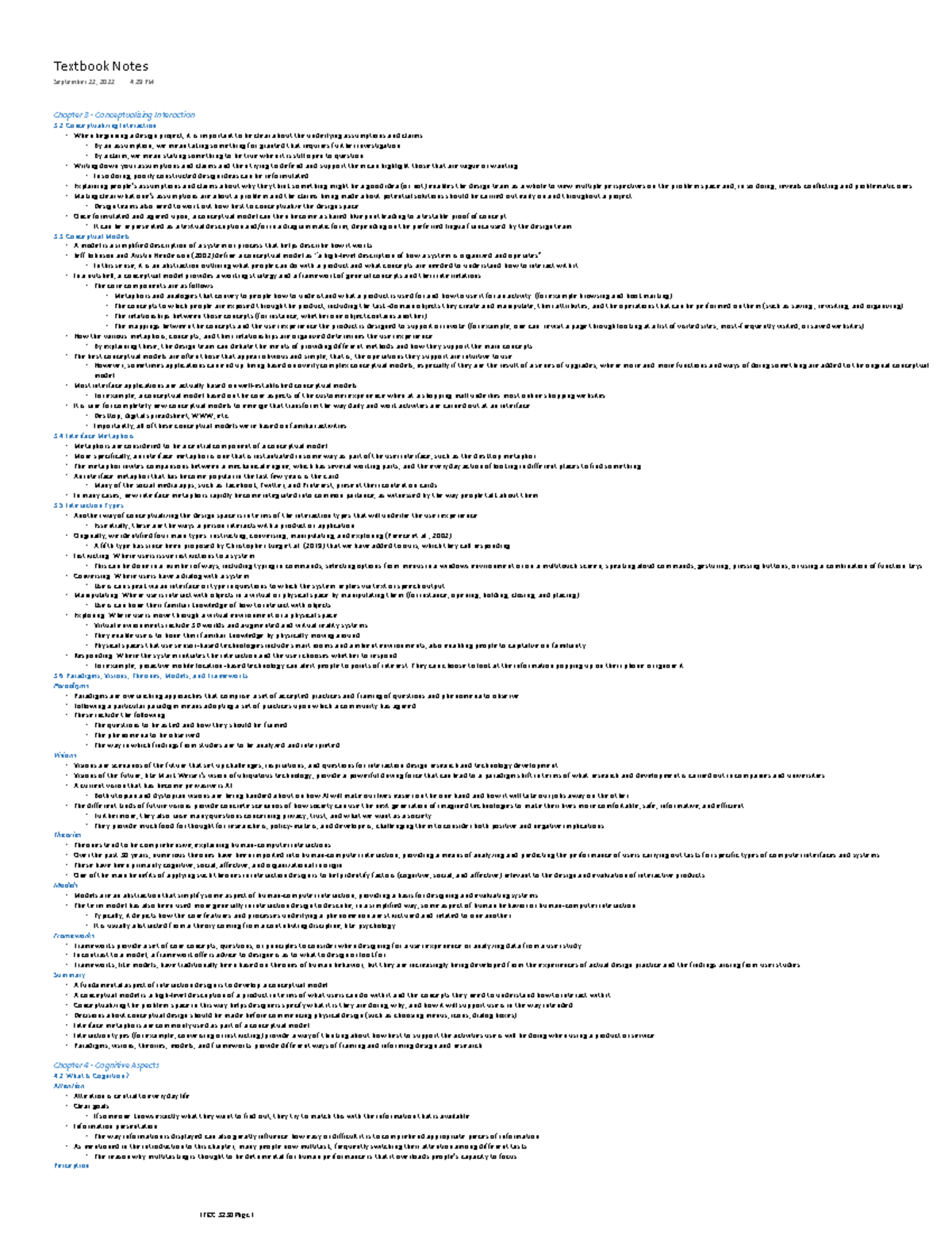 ITEC 3230 final review - Chapter 3 - Conceptualizing Interaction 3 ...