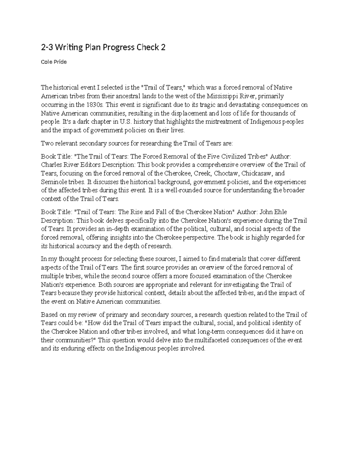 2-3 Writing Plan Progress Check 2 - Copy - 2-3 Writing Plan Progress ...