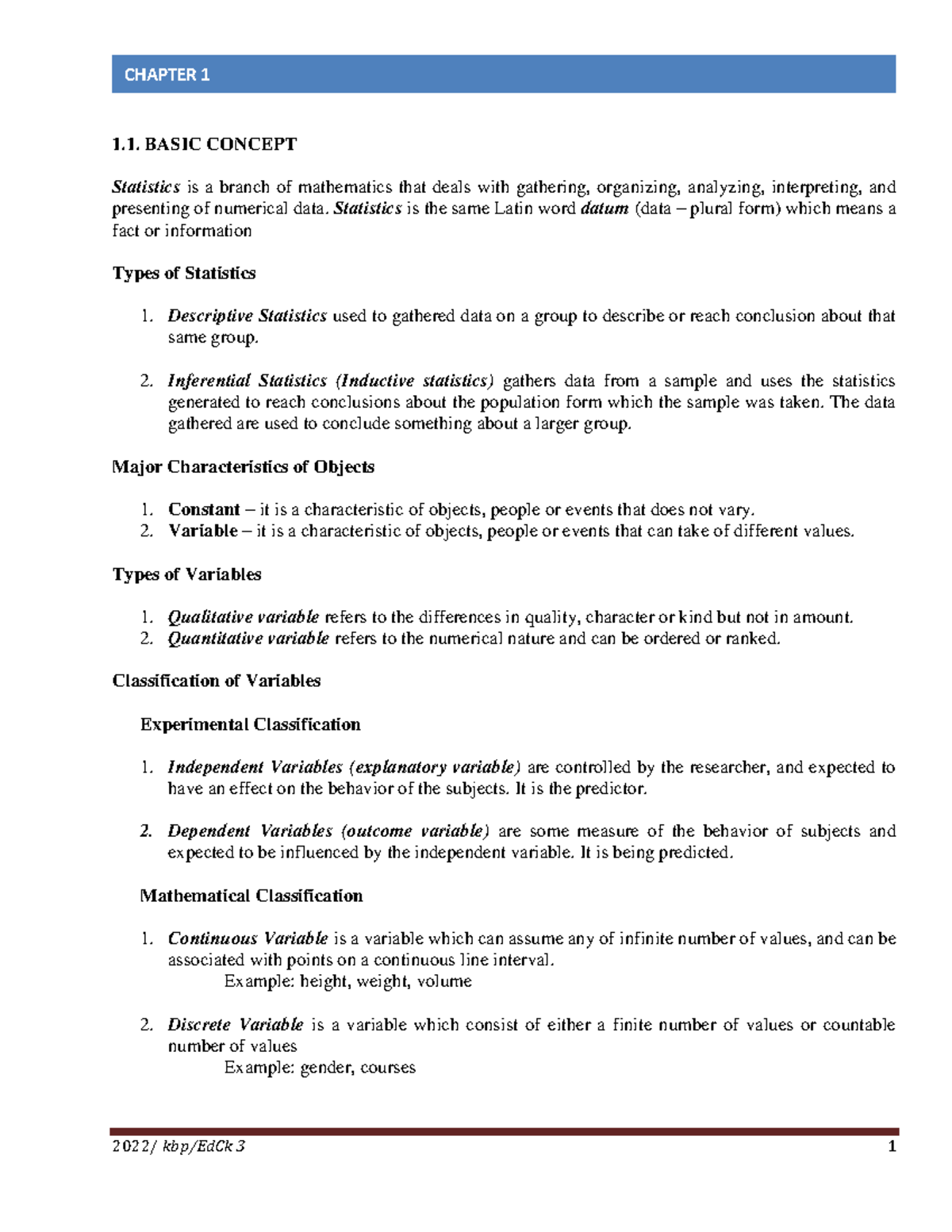 Chapter-1 Ed Ck-3 Assessment-in-Learning-2 - 1. BASIC CONCEPT ...