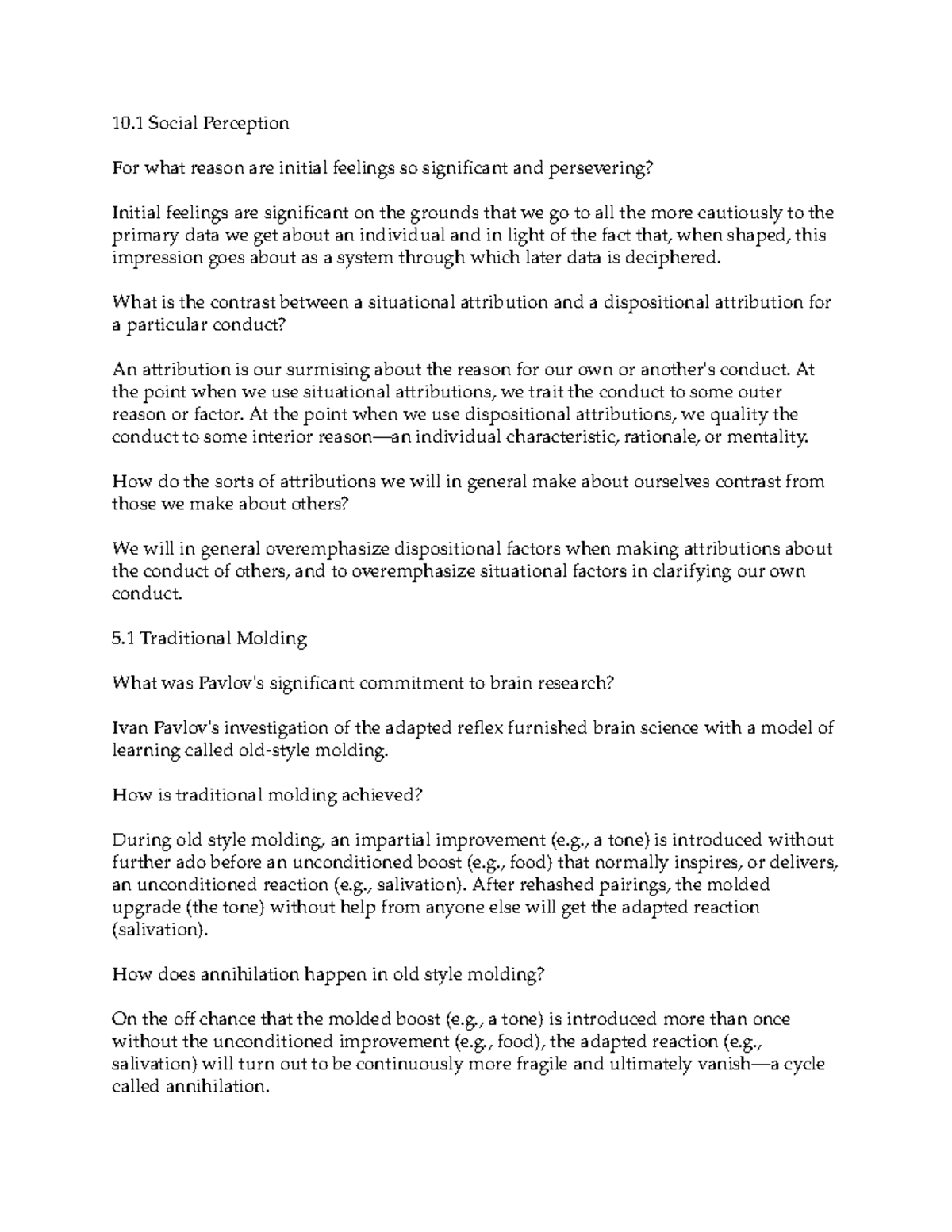 Social Perception - 10 Social Perception For what reason are initial ...